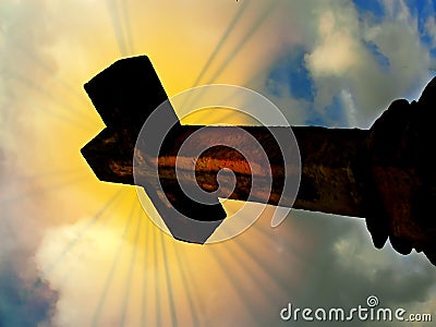 Cross And Rays Of Light Royalty Free Stock Photography - Image: 1158717