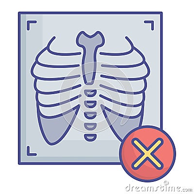 Cross On Ribs Flat Style Vector Icon Which Can Easily Modify Or Edit ...