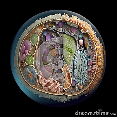 Cross Section Through A Cell With Two-Membrane Cell Wall Of Gram ...