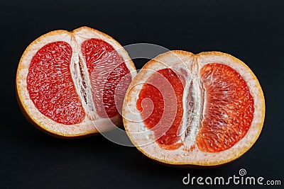 Cross-section Of Grapefruit Stock Photos - Image: 18301723