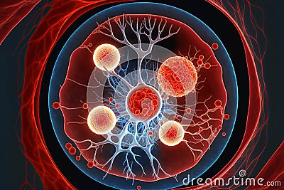 Cross-section Of A Microorganism Cell Stock Image | CartoonDealer.com ...