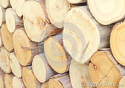 Cross Section Of The Timber, Firewood Stack Royalty-Free Stock Photo ...