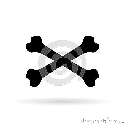 Crossbones Vector Pictogram | CartoonDealer.com #103097296