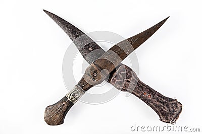 Crossed Antique Daggers Stock Images - Image: 29460384