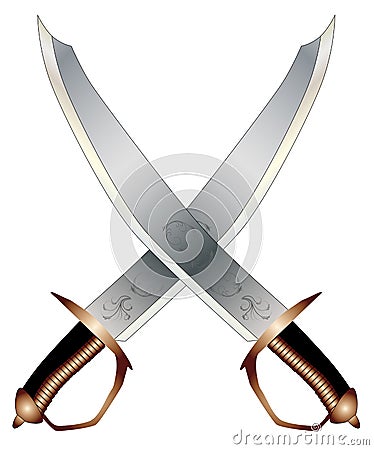 Crossed Cutlasses Royalty-Free Stock Photography | CartoonDealer.com ...