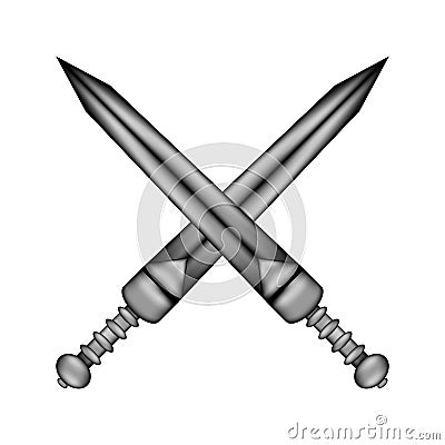Crossed Gladius Swords Sign Icon. Stock Image | CartoonDealer.com #98170843
