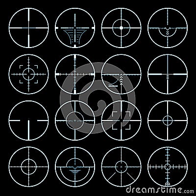 Crosshairs Set Royalty Free Stock Photography - Image: 9656187