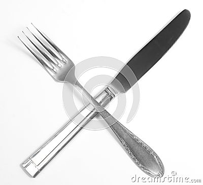 Crossing Knife And Fork Stock Photos - Image: 7342093
