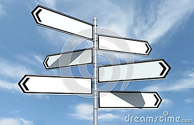 Crossroad Signpost Stock Image - Image: 15692631