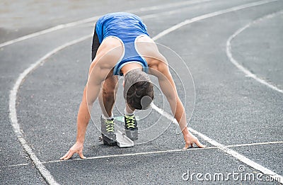 Crouch Start Stock Photo - Image: 60892875