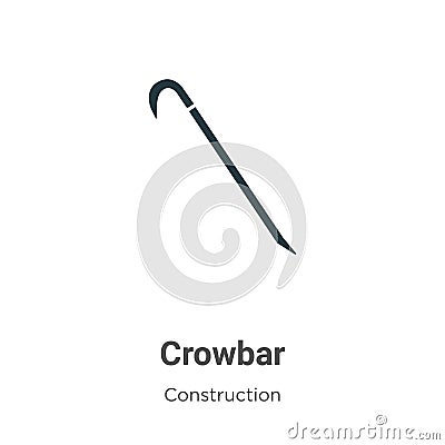Crowbar Vector Icon On White Background. Flat Vector Crowbar Icon ...