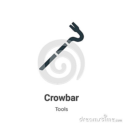 Crowbar Vector Icon On White Background. Flat Vector Crowbar Icon ...