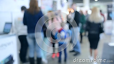 Crowd of People Inside Building Stock Footage - Video of blur, indoors ...