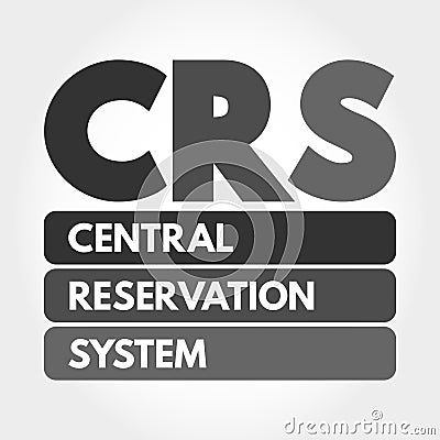 CRS - Central Reservation System Acronym, Technology Concept Background ...