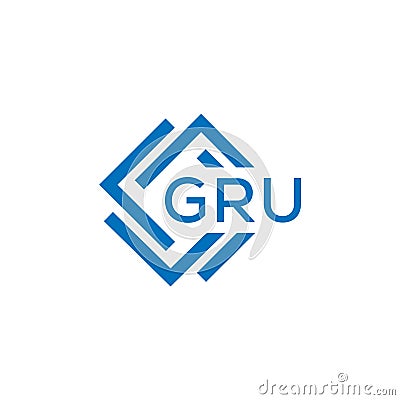 CRU Letter Logo Design On White Background. CRU Creative Circle Letter ...