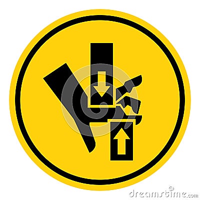 Crush Hand Top Bottom Symbol Sign, Vector Illustration, Isolate On ...