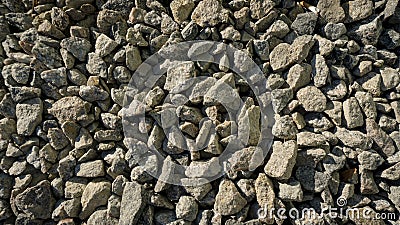 Crushed Broken Stone Breakstone Texture And Background Stock Image ...