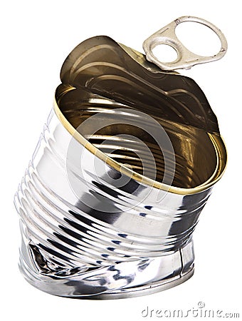 Crushed Tin Can Stock Photo - Image: 8753110