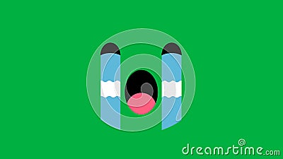 Crying Green Screen Seamless Loop Animation Concept Stock Footage ...