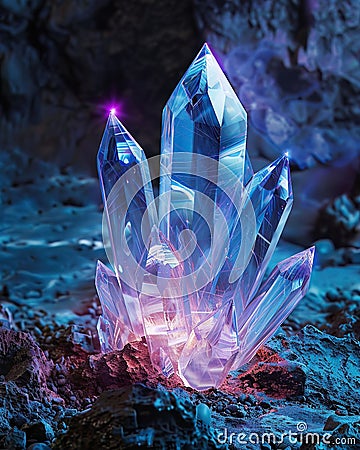 A Crystal Matrix Glowing With Internal Light Symbolizing The ...