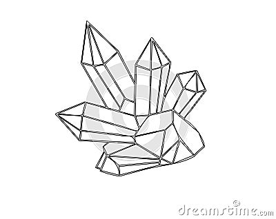 Crystal Outline Vector Royalty-Free Stock Photo | CartoonDealer.com ...