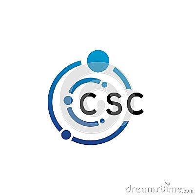 CSC Letter Logo Design On White Background. CSC Creative Initials ...