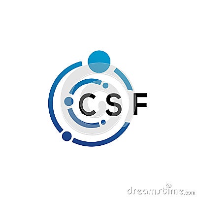 CSF Letter Logo Design On White Background. CSF Creative Initials ...