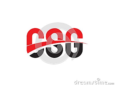 CSG Letter Initial Logo Design Vector Illustration | CartoonDealer.com ...