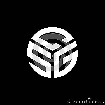 CSG Letter Logo Design On Black Background. CSG Creative Initials ...
