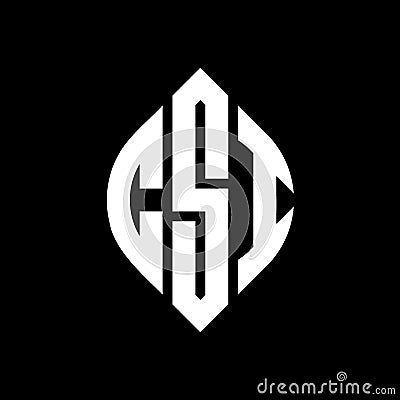 CSI Circle Letter Logo Design With Circle And Ellipse Shape. CSI ...