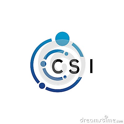 CSI Letter Logo Design On White Background. CSI Creative Initials ...