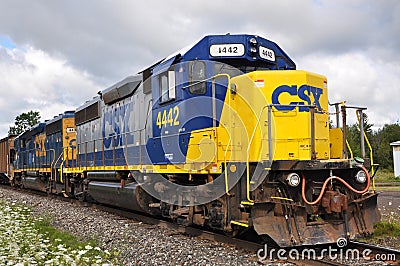 CSX Diesel Locomotive Editorial Photo | CartoonDealer.com #21051069