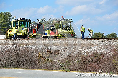 CSX Railroad Maintenance Crew Workers Editorial Image | CartoonDealer ...