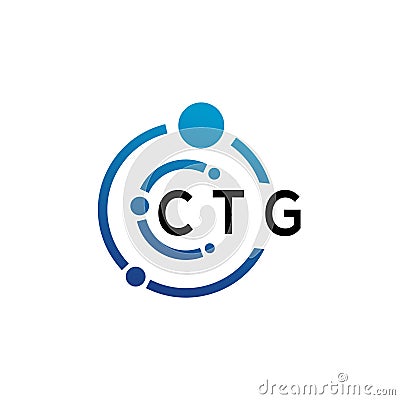 CTG Letter Logo Design On White Background. CTG Creative Initials ...