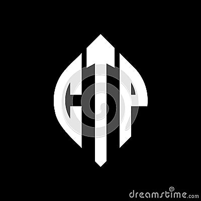 CTP Circle Letter Logo Design With Circle And Ellipse Shape. CTP ...