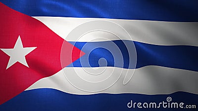 Cuba Flag Seamless Looping Waving Animation. 4K Stock Footage - Video ...