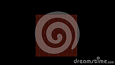 Cube Rotate Brick Wall Texture 3d Rendering Stock Video - Video of pink ...
