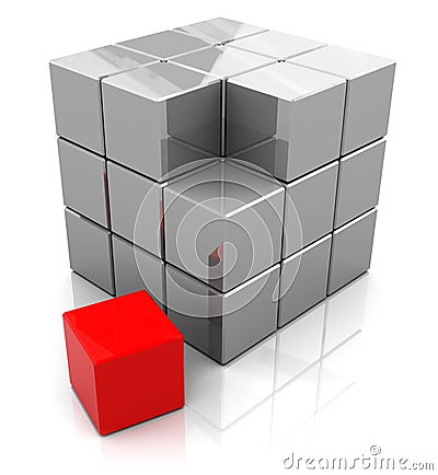 Cube Structure Stock Image - Image: 15011641