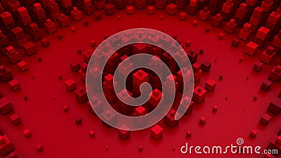 Cubes Form a Wave stock footage. Video of render, shape - 170359718