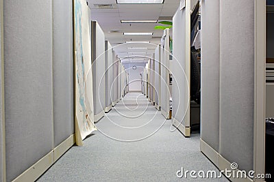 Row of cubicles stock photo. Image of rows, hallway, technology - 2741664