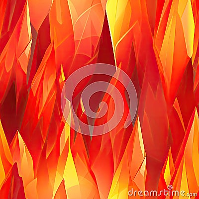 Cubist-inspired Abstract Vector Illustrations Of Fiery Backgrounds ...