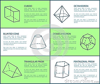 Cuboid And Blunted Prism, Vector Illustration | CartoonDealer.com ...