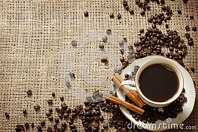 Cup Of Coffee Vintage Background Royalty Free Stock Photography - Image ...