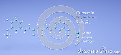 Curcumin, Curcuma, Molecular Structures, 3d Model, Structural Chemical ...