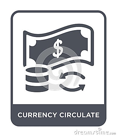 Currency Circulate Icon In Trendy Design Style. Currency Circulate Icon ...