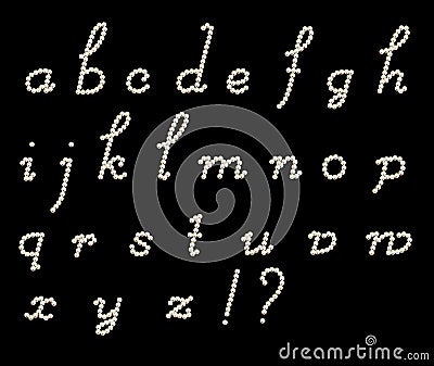 Cursive Latin Letters Stock Photography | CartoonDealer.com #12220298