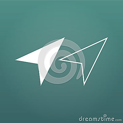 Cursor Icon. Modern Design Flat Style Icon With Linear Design. From ...