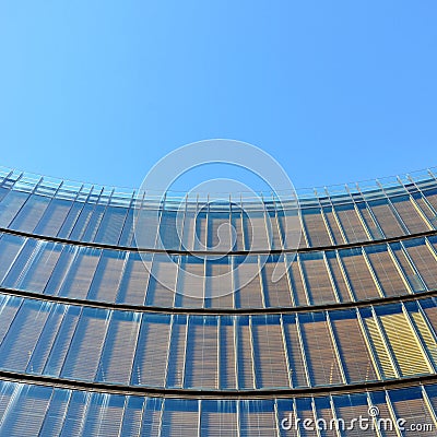 Curved building facade stock image. Image of curved, style - 41359287