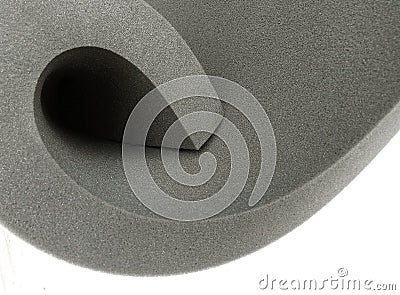 Curved Gray Spongy Foam Sheet Stock Image | CartoonDealer.com #194658391