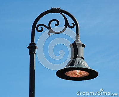 Curved Lamp Post Royalty Free Stock Images - Image: 1234259